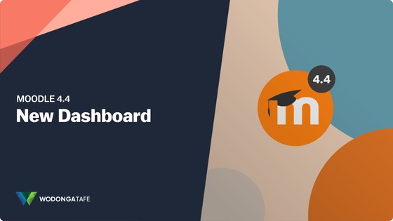 Moodle v4.4 Dashboard - Student